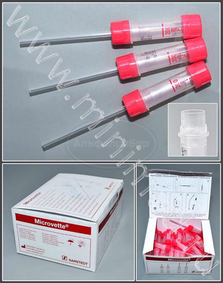 Устройства для исследования проб крови Microvette с коагулянтами и ...